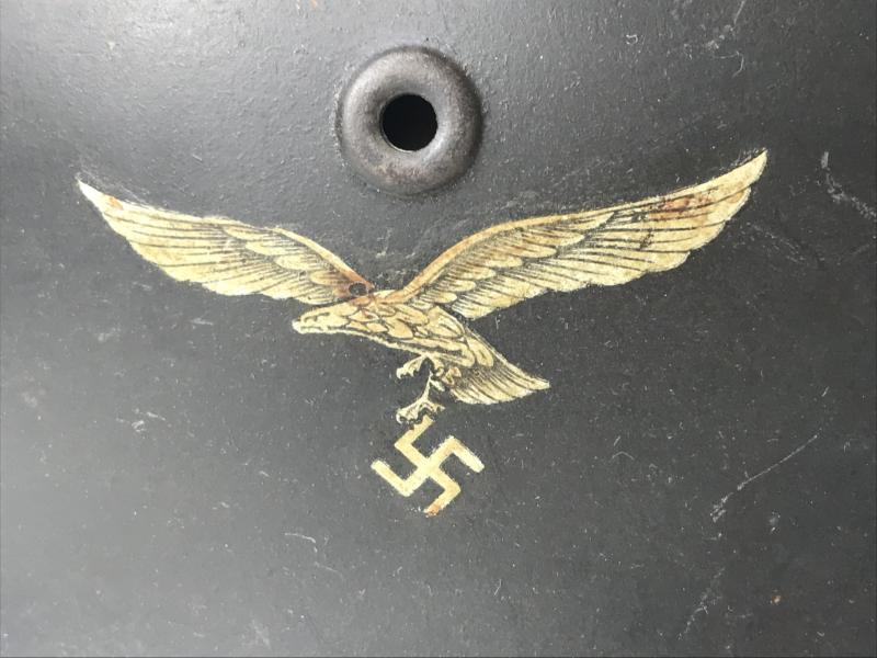 Chase Militaria | WW2 GERMAN NS66 M42 SD LUFTWAFFE HELMET
