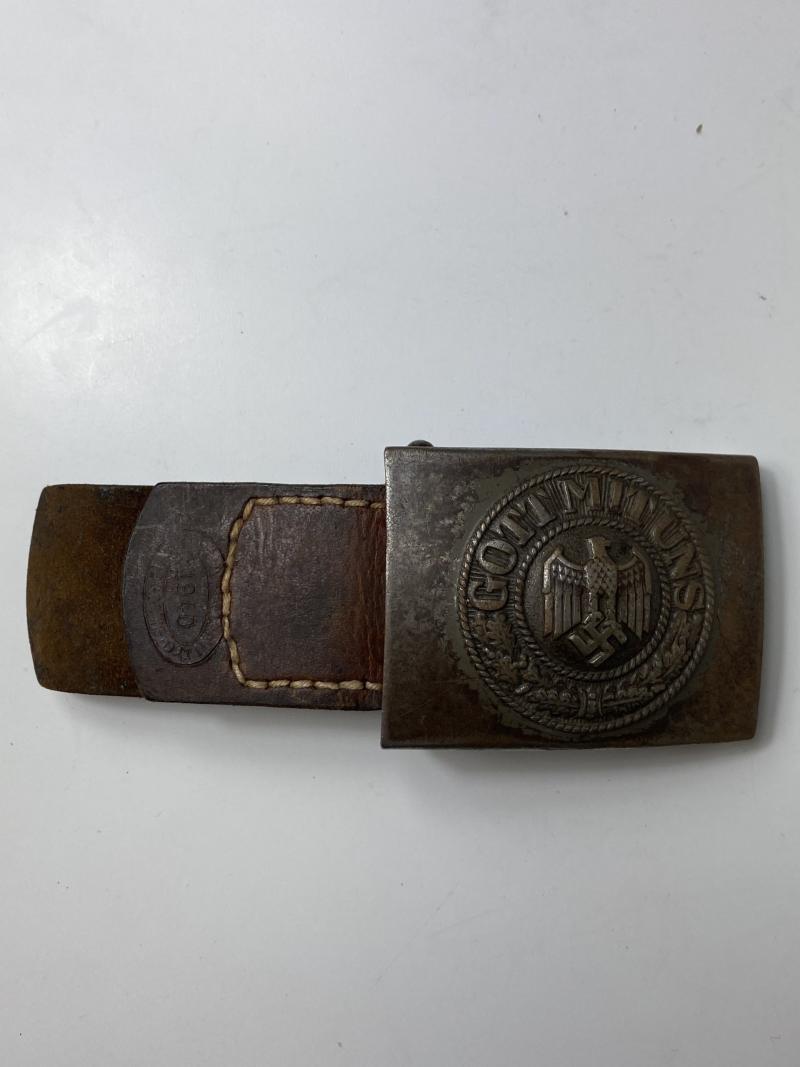 Chase Militaria | WW2 GERMAN ARMY (HEER) BELT BUCKLE & TAB