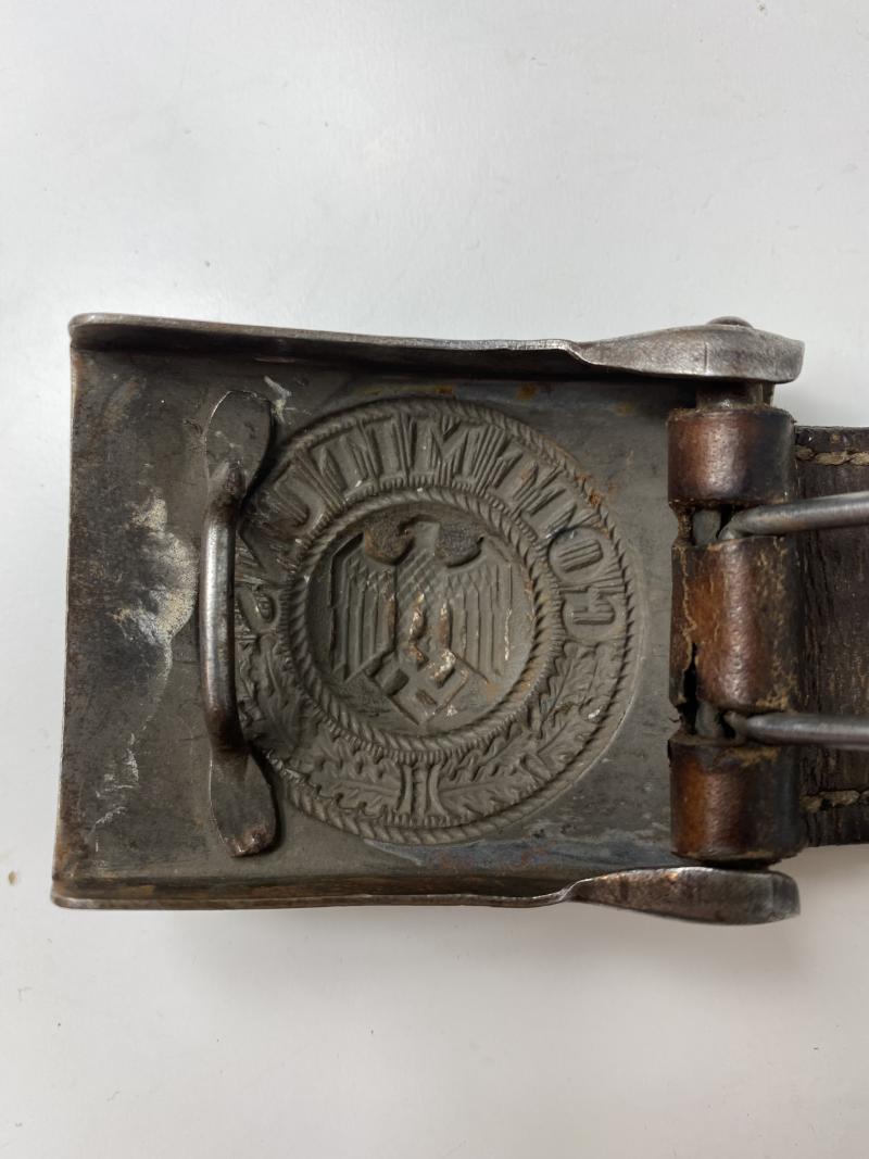 Chase Militaria | WW2 GERMAN ARMY (HEER) BELT BUCKLE & TAB