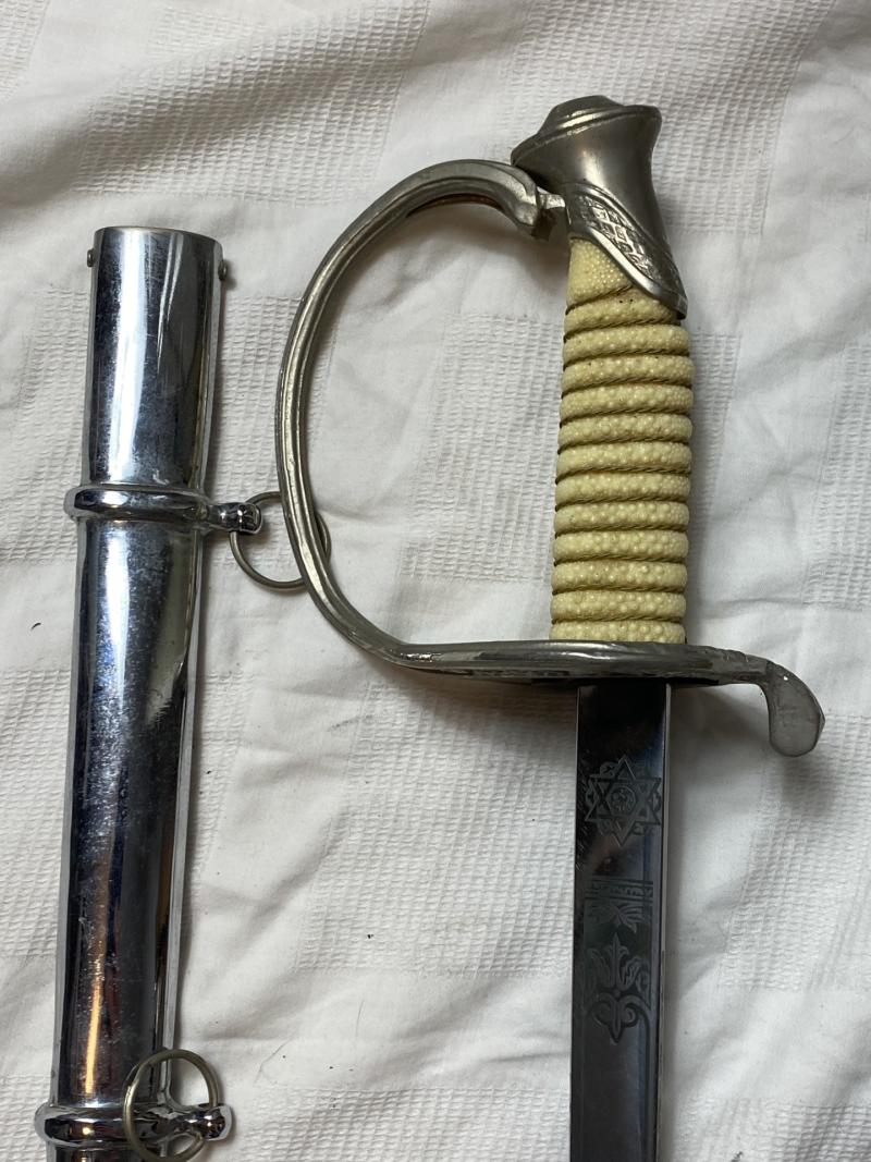 Chase Militaria | REPRODUCTION U.S. OFFICER'S SWORD WITH ETCHED BLADE