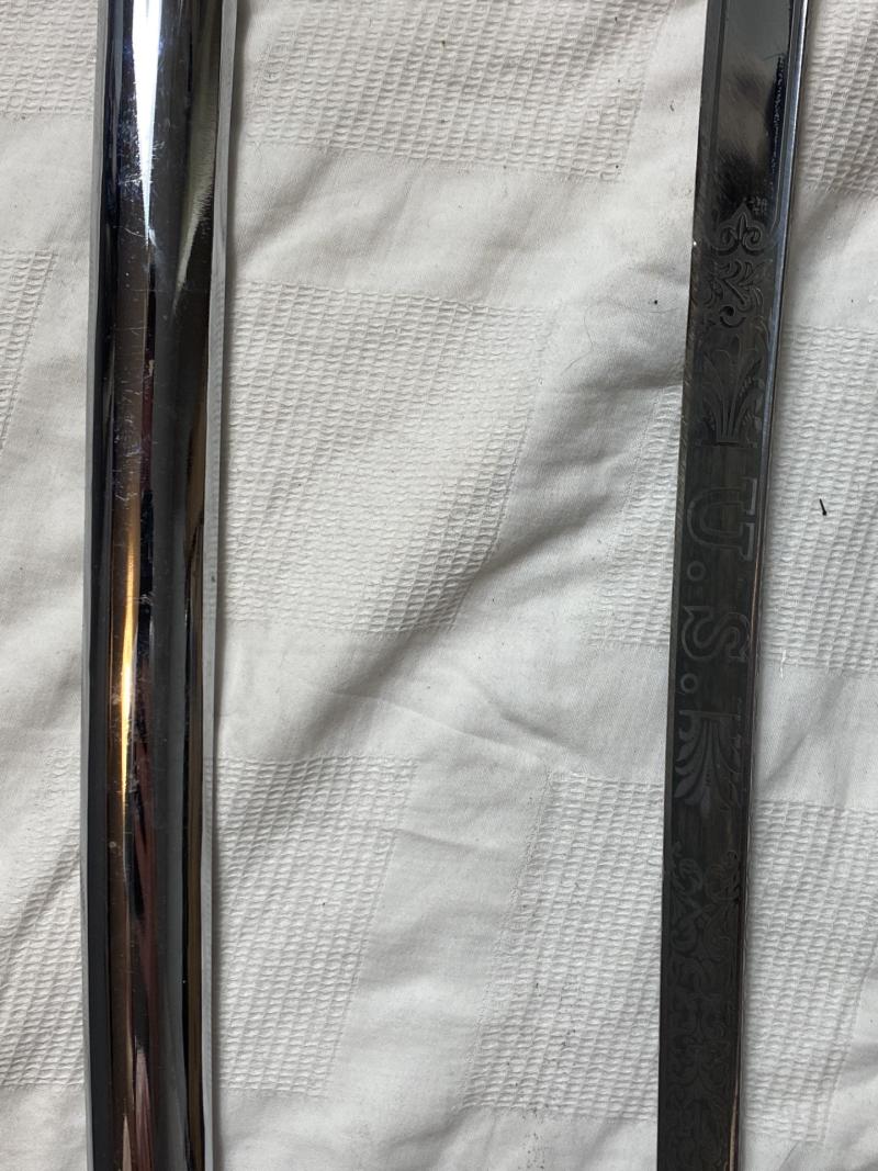Chase Militaria | REPRODUCTION U.S. OFFICER'S SWORD WITH ETCHED BLADE