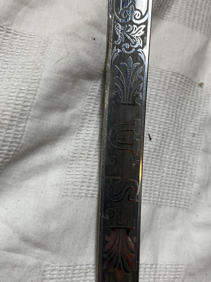 Chase Militaria | REPRODUCTION U.S. OFFICER'S SWORD WITH ETCHED BLADE
