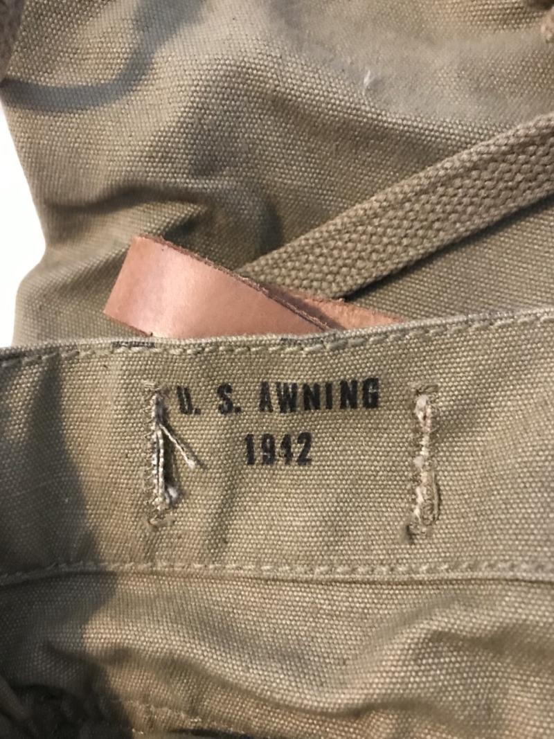 Chase Militaria | WW2 U.S. M1928 HAVERSACK & MESS TIN POUCH