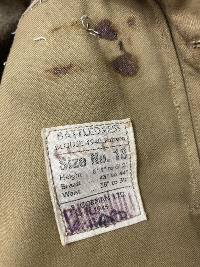 Chase Militaria | WW2 BRITISH 40 PATTERN BATTLE DRESS