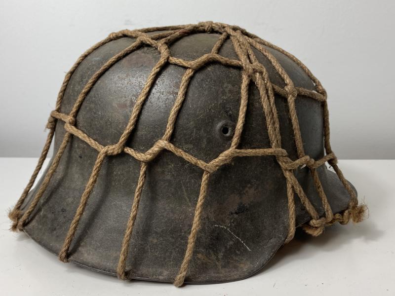 Chase Militaria | WW2 GERMAN ARMY (HEER) M42 ET68 SINGLE DECAL HELMET ...