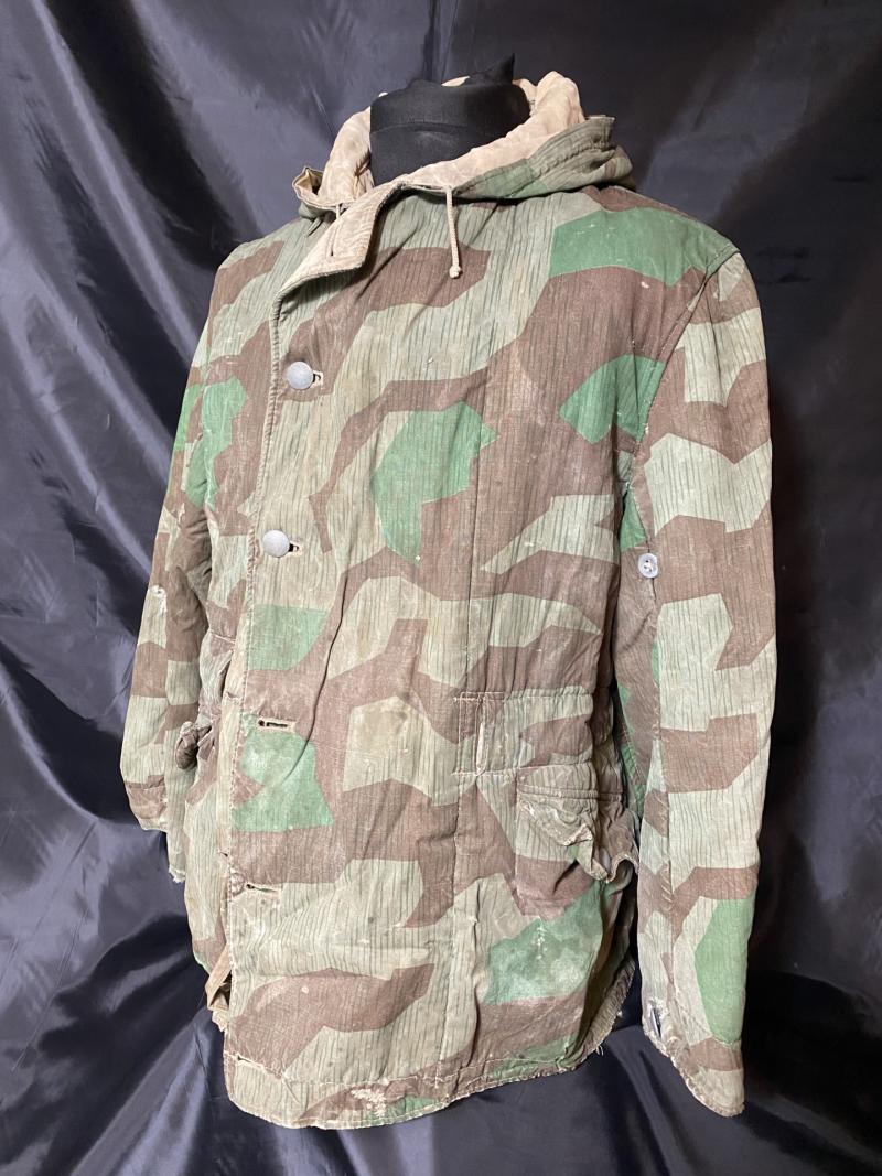 Chase Militaria | WW2 GERMAN WINTER REVERSIBLE SPLINTER PATTERN PARKA