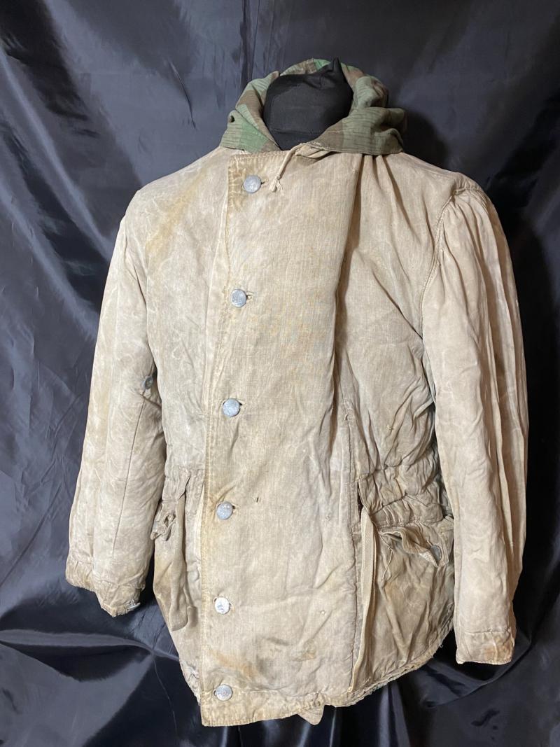 Chase Militaria | WW2 GERMAN WINTER REVERSIBLE SPLINTER PATTERN PARKA