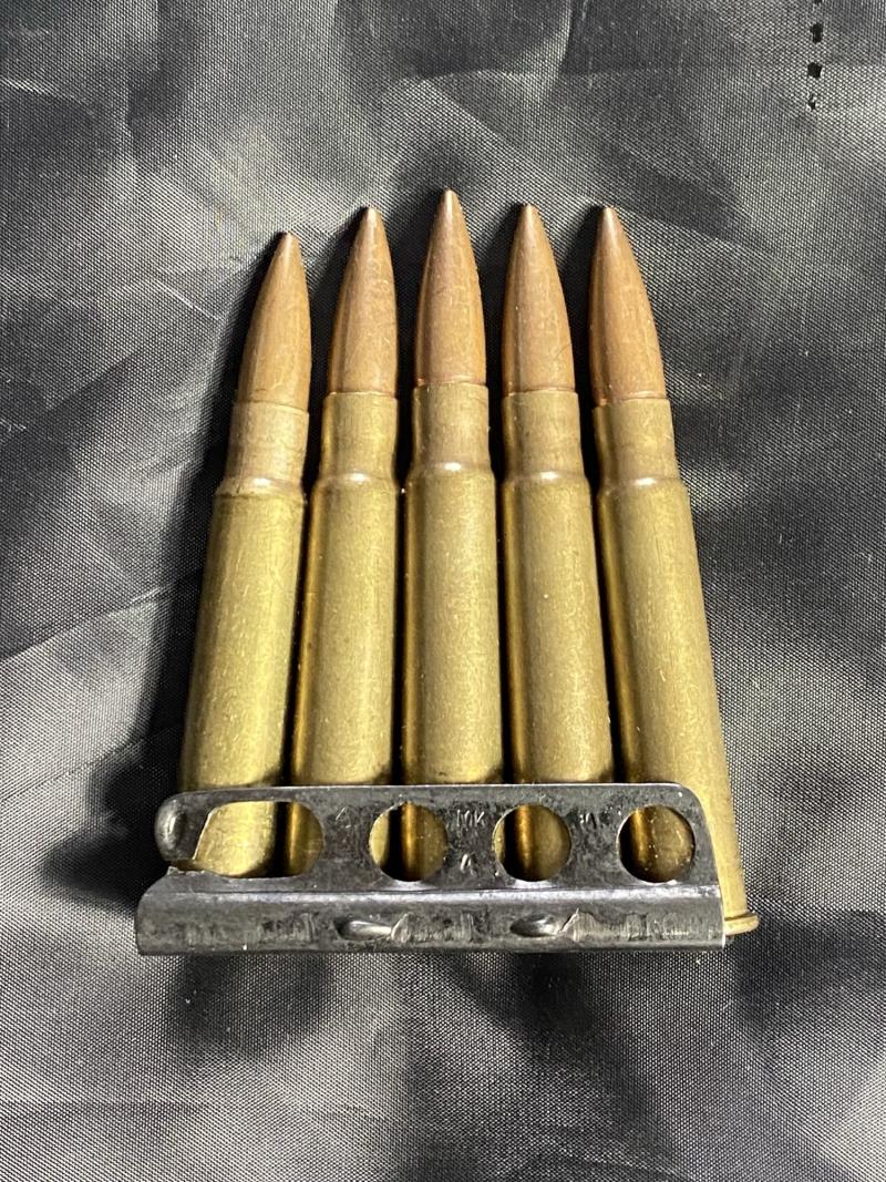 Chase Militaria | CLIP OF 5 X .303 ROUNDS (INERT)