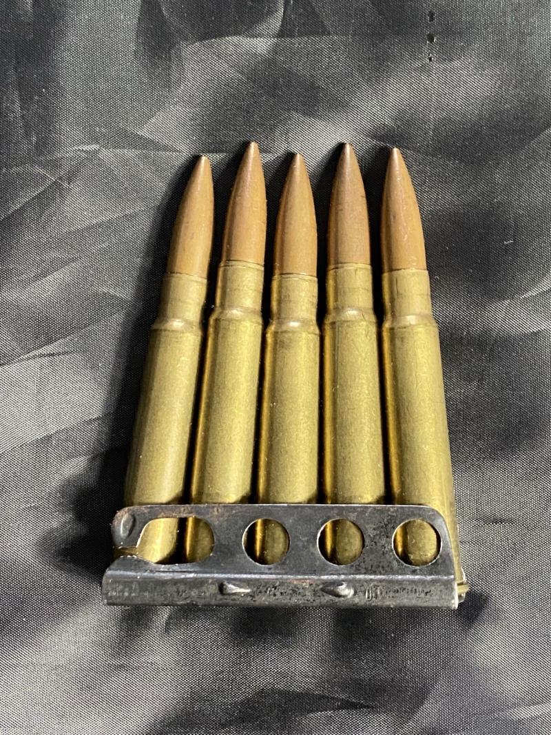 Chase Militaria | CLIP OF 5 X .303 ROUNDS (INERT)