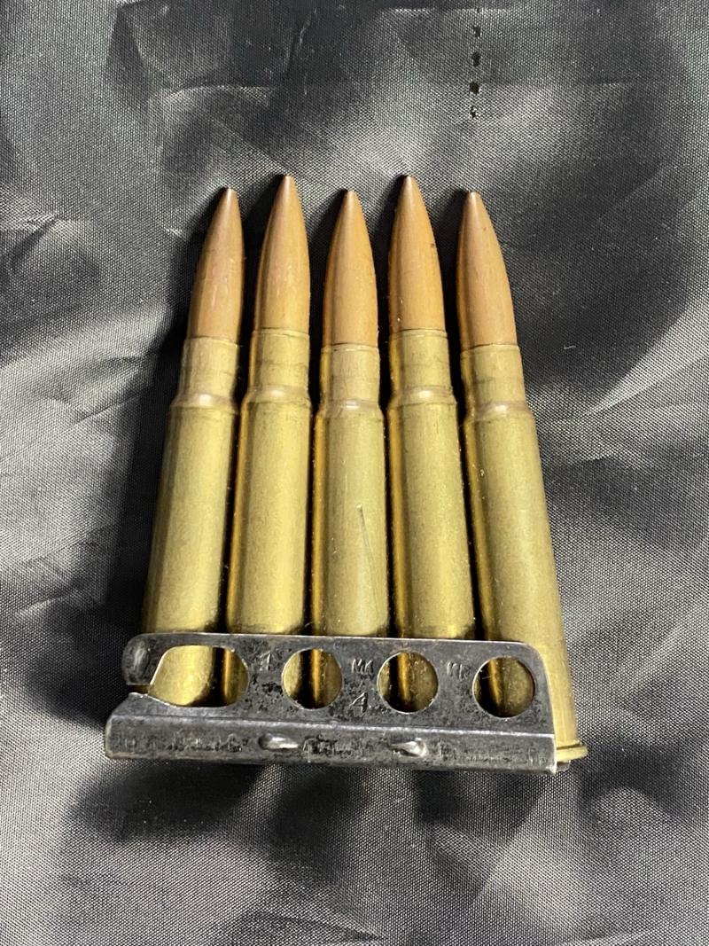 Chase Militaria | CLIP OF 5 X .303 ROUNDS (INERT)