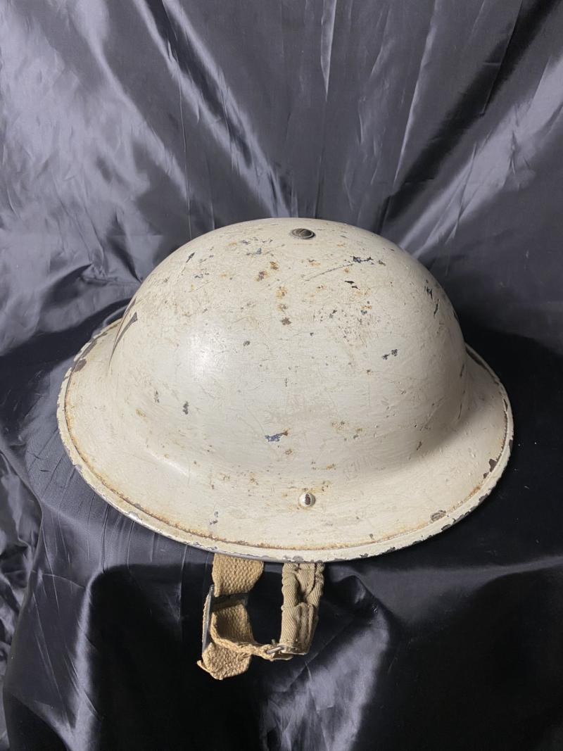 Chase Militaria | WW2 BRITISH ARP WARDENS (WHITE) MK.II HELMET