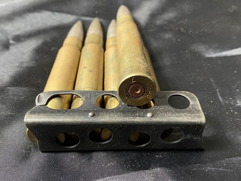 Chase Militaria | CLIP OF 5 X .303 ROUNDS (INERT)