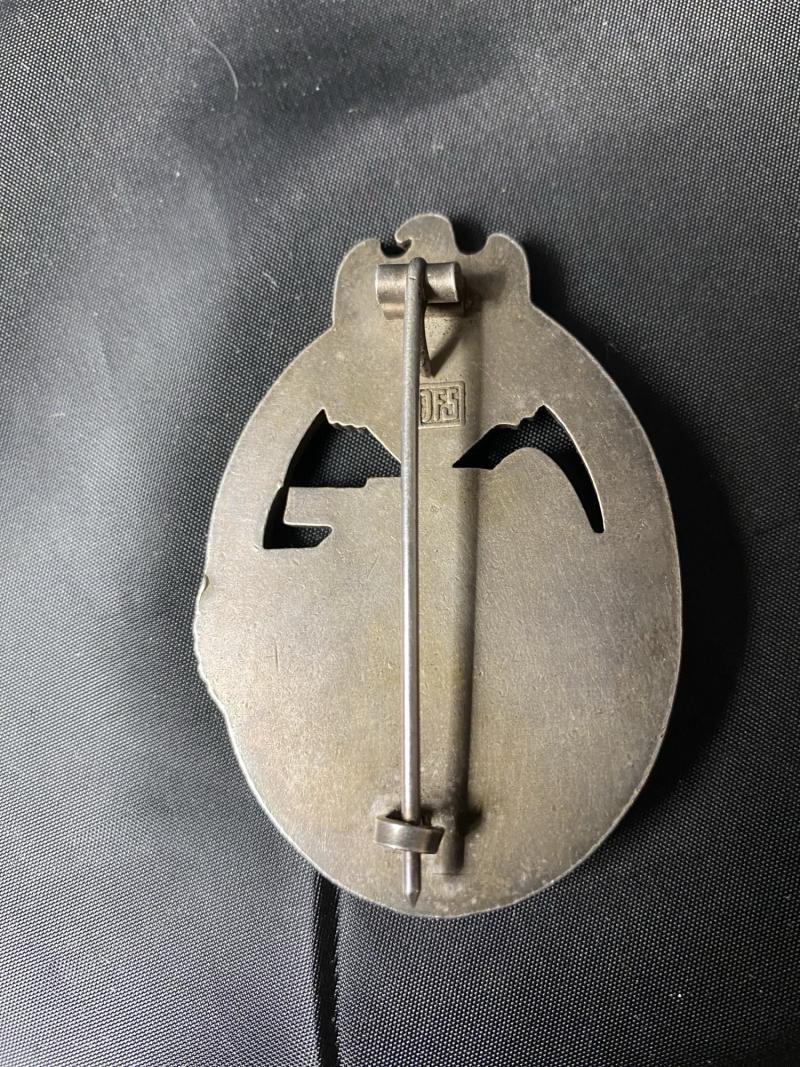 Chase Militaria | REPRODUCTION WW2 GERMAN JFS PANZER ASSAULT BADGE IN ...