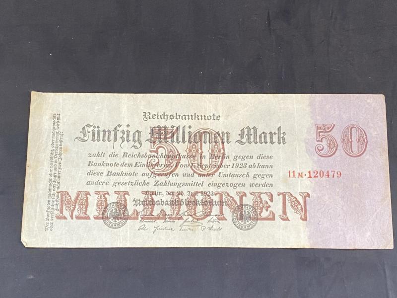 Chase Militaria | FUNFZIG MILLIONEN MARK (REICHSBANKNOTE)