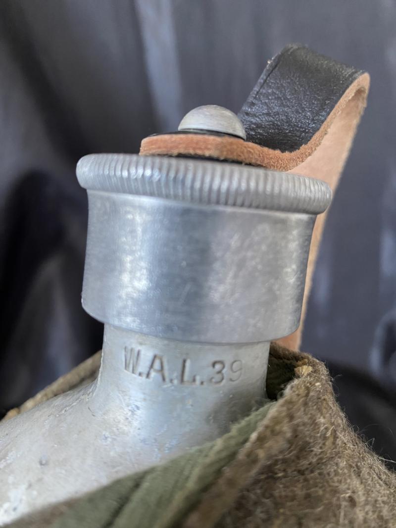 Chase Militaria | WW2 GERMAN WATER BOTTLE WITH REPRODUCTION STRAPS