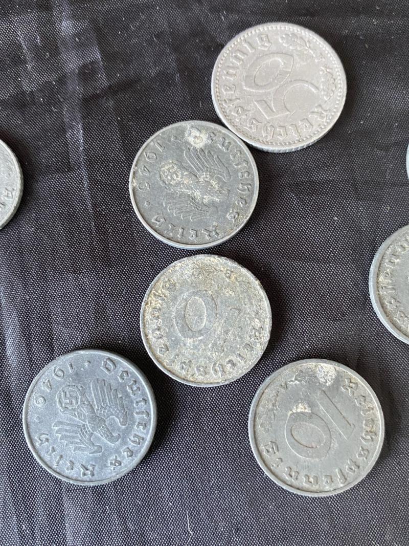 Chase Militaria | 8 X WW2 GERMAN COINS