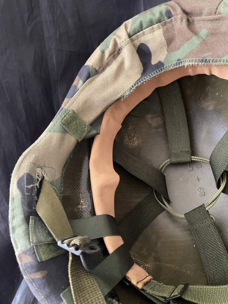 Chase Militaria | U.S. PASGT KEVLAR HELMET WITH CAMO COVER