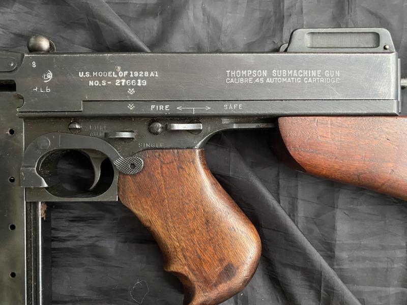 Chase Militaria | DEACTIVATED THOMPSON M1928A1 SMG (MATCHING) (UK ...