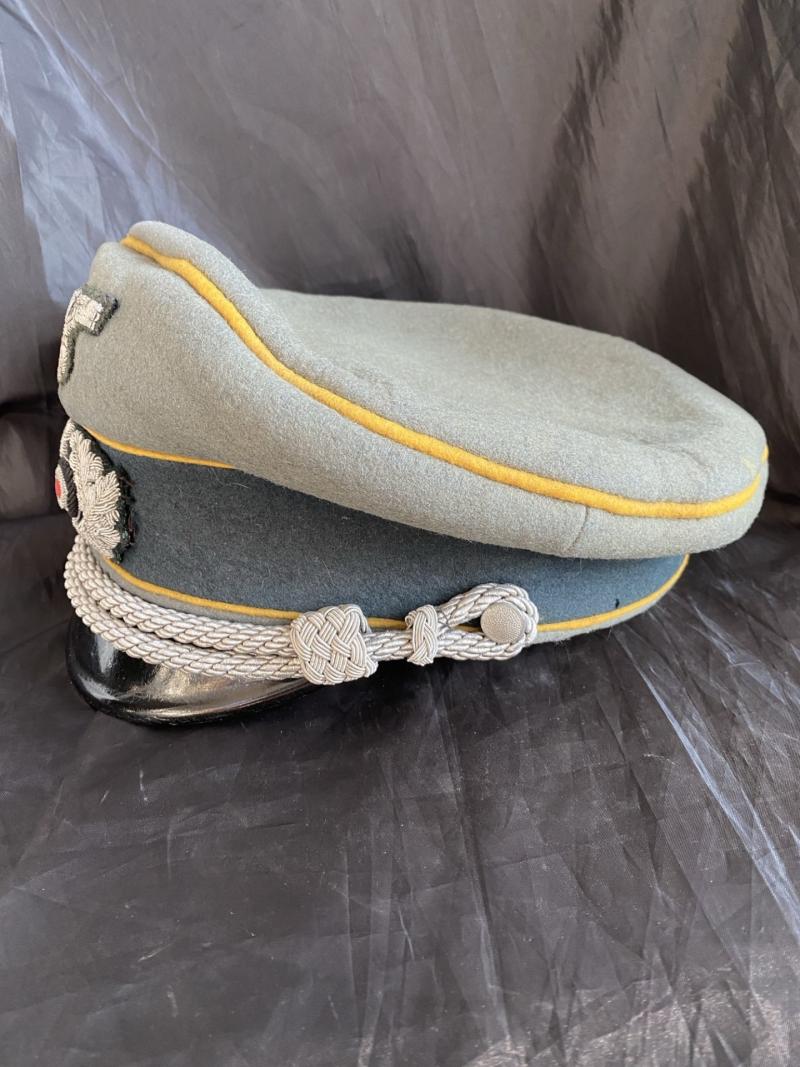 Chase Militaria | WW2 GERMAN SIGNALS OFFICER'S VISOR CAP