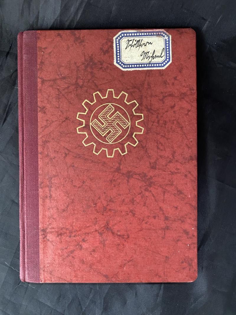 Chase Militaria | THE GERMAN LABOUR FRONT MEMBERSHIP BOOK