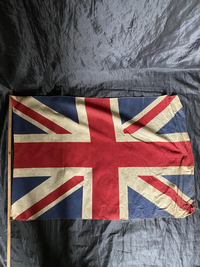 Chase Militaria | WW1 MILITARY UNION JACK FLAG ON POLE