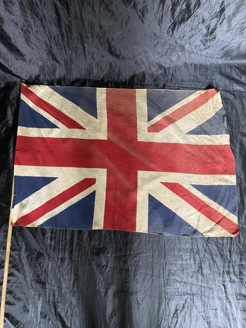 Chase Militaria | WW1 MILITARY UNION JACK FLAG ON POLE