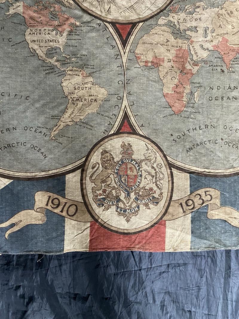 Chase Militaria | BRITISH EMPIRE COMMEMORATIVE FLAG 1910-1935 ON POLE