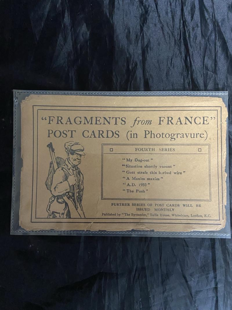 Chase Militaria | "FRAGMENTS FROM FRANCE POST CARDS COVER
