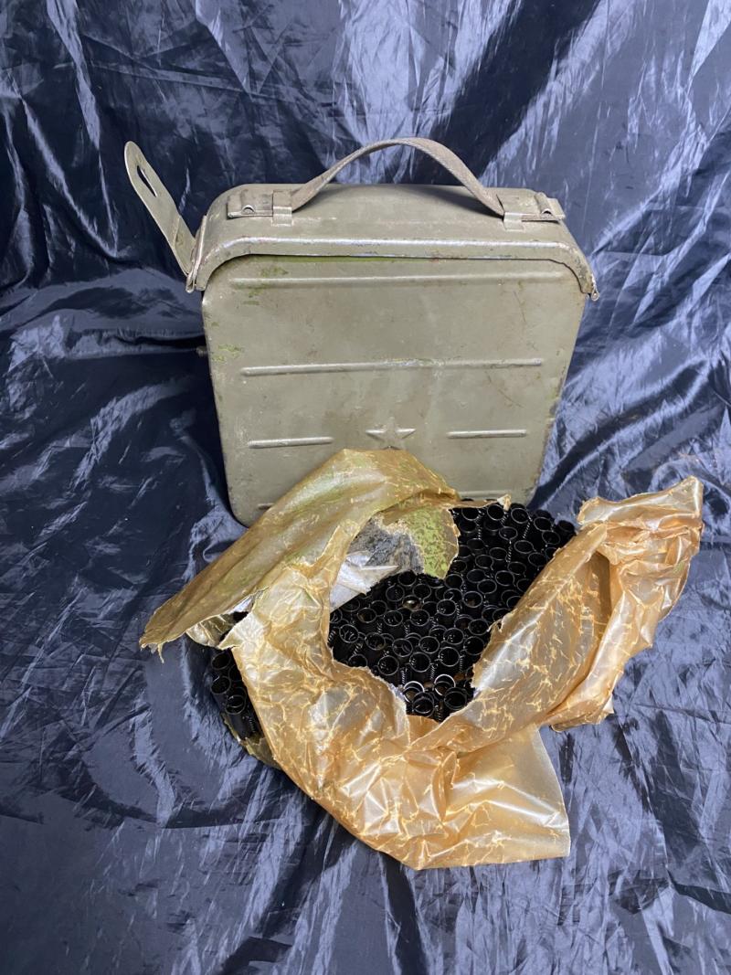 Chase Militaria | WW2 RUSSIAN MAXIM TIN WITH 250RD BELT