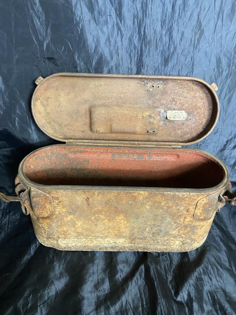 Chase Militaria | WW2 GERMAN S-MINE TRANSIT TIN
