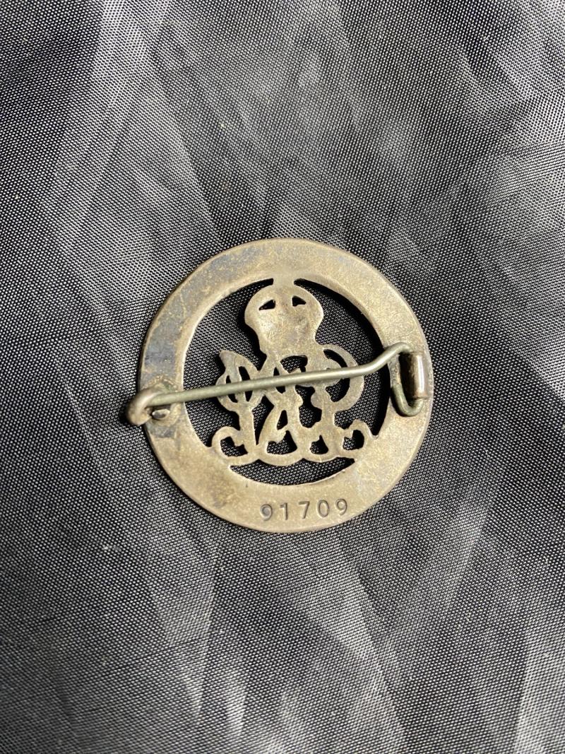 Chase Militaria | WW1 FOR KING AND EMPIRE SERVICES RENDERED BADGE