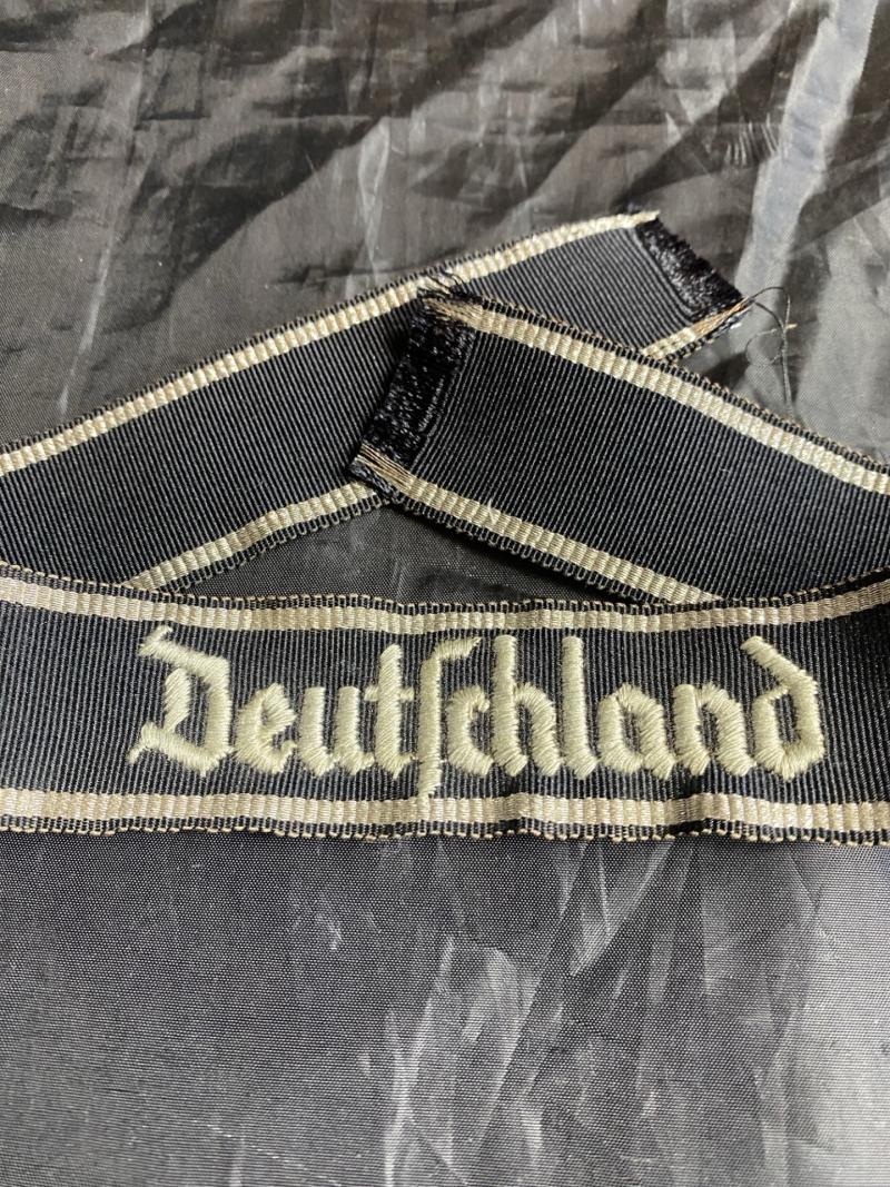 Chase Militaria | REPRODUCTION WW2 GERMAN SS DEUTSCHLAND CUFF TITLE