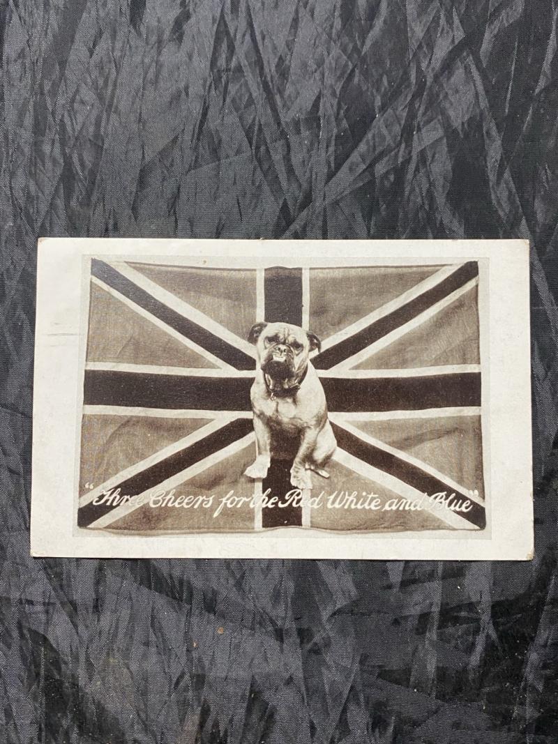 Chase Militaria | THREE CHEERS FOR THE RED, WHITE AND BLUE POSTCARD
