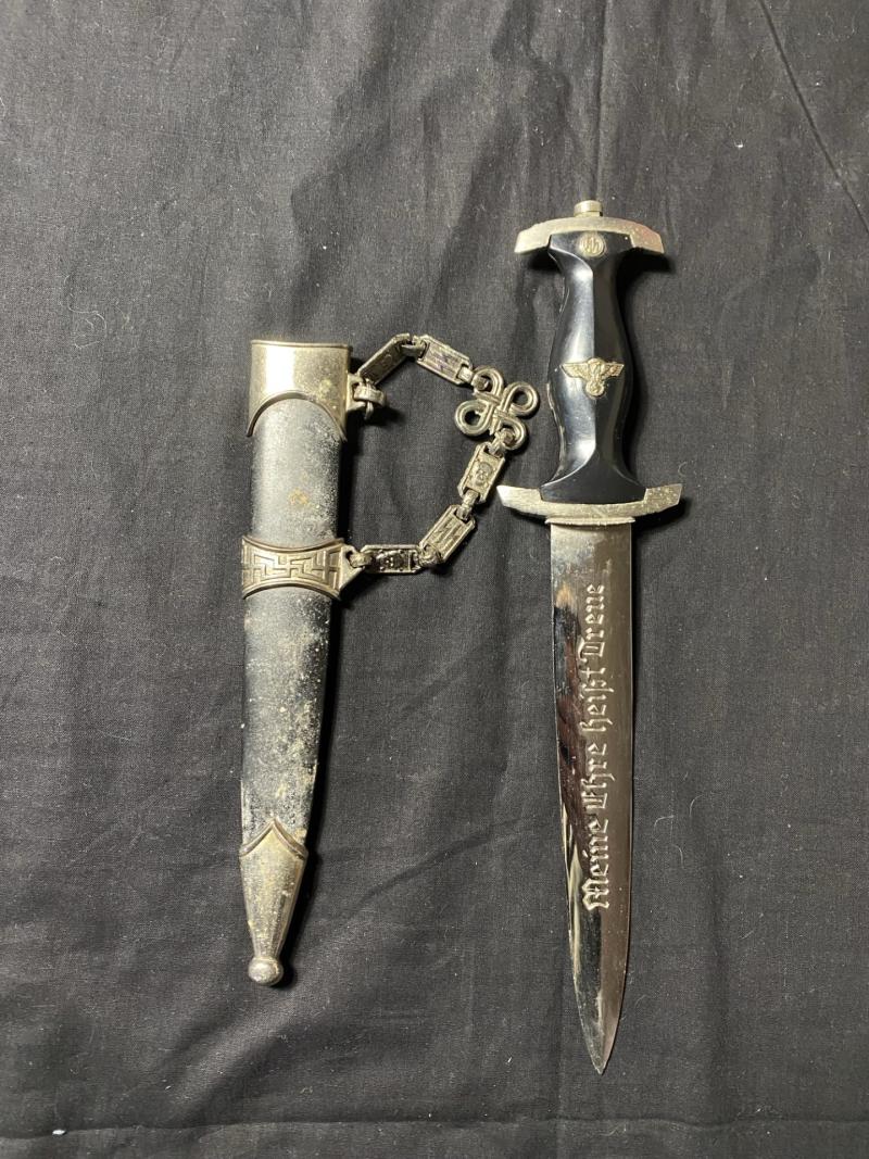 Chase Militaria | REPRODUCTION WW2 GERMAN SS OFFICER'S DAGGER WITH CHAIN