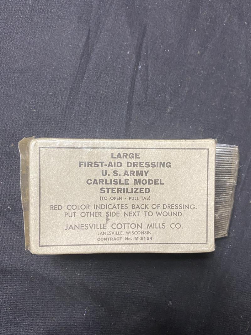Chase Militaria | WW2 U.S. LARGE FIRST AID DRESSING CARLISLE MODEL