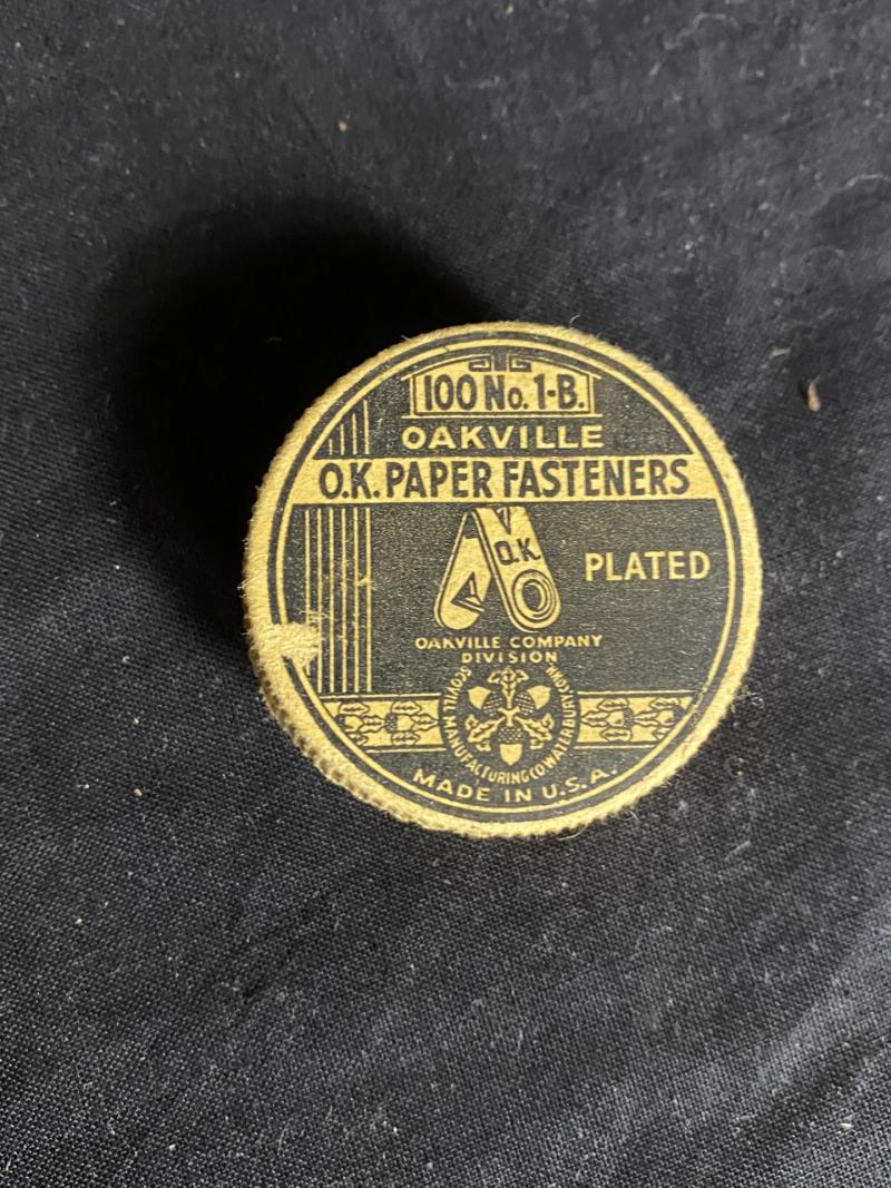 Chase Militaria | WW2 U.S. O.K PAPER FASTENERS