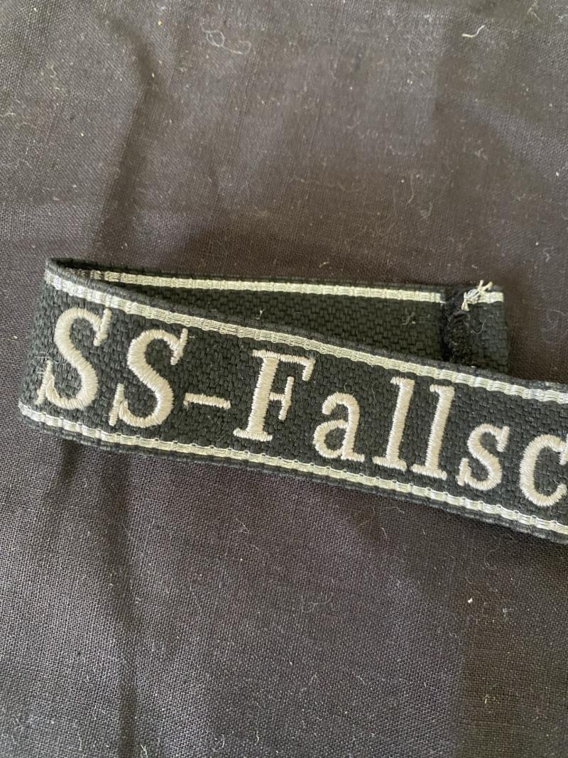 Chase Militaria | REPRODUCTION WW2 GERMAN SS-FALLSCHIRMJAGER CUFF TITLE