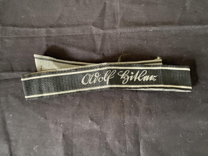 Chase Militaria | REPRODUCTION WW2 GERMAN SS ADOLF HITLER CUFF TITLE