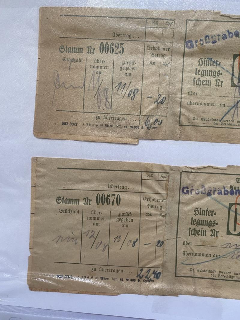 Chase Militaria | 2 X WW2 GERMAN REICHSBAHN TRAIN TICKETS