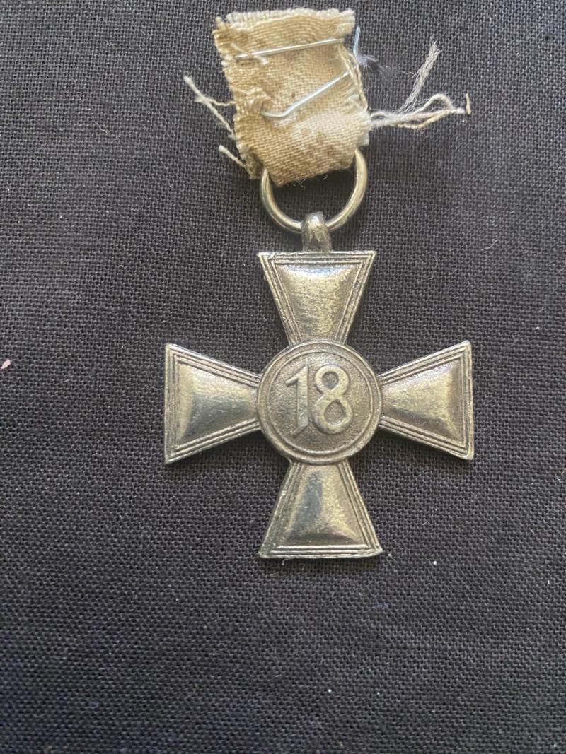 Chase Militaria | REPRODUCTION GERMAN 18 YEAR LONG SERVICE WEHRMACHT MEDAL