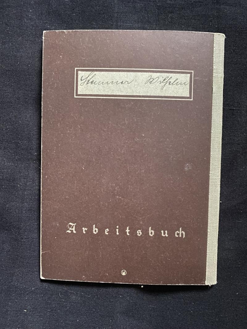 Chase Militaria | WW2 GERMAN ARBEITSBUCH