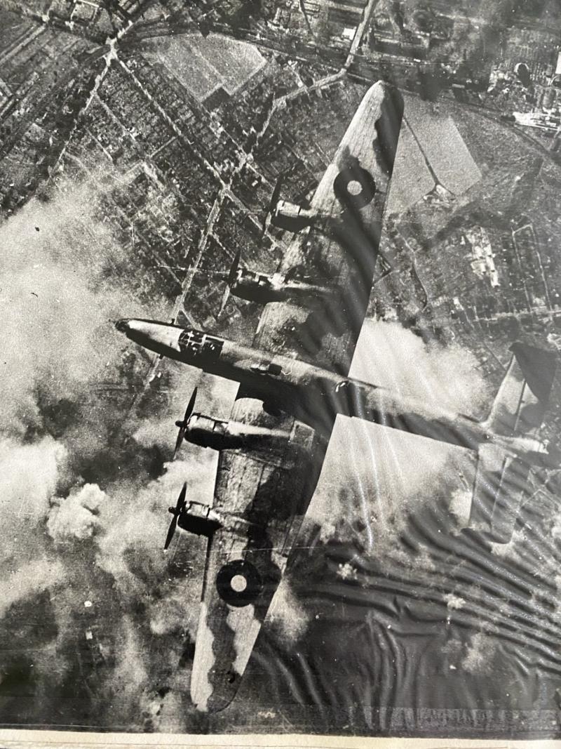 Chase Militaria | PICTURE OF RAF ATTACK SYNTHETIC OIL PLANT IN RUHR