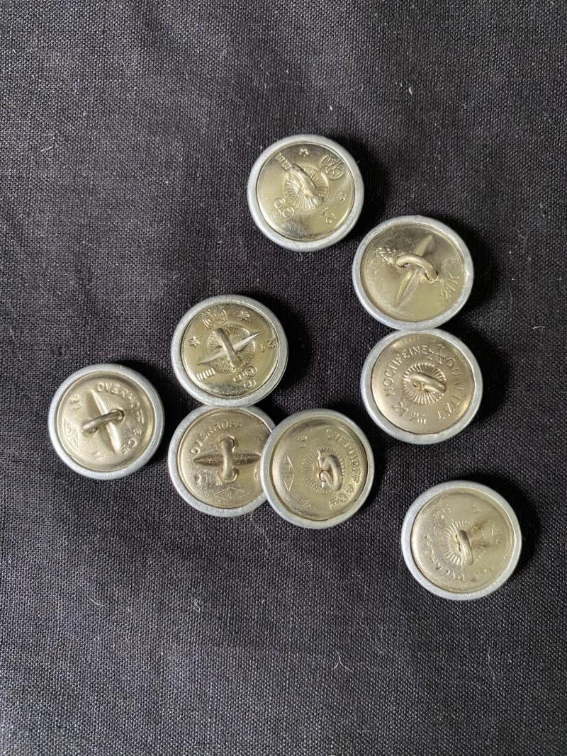 Chase Militaria | 8 X REPRODUCTION WW2 GERMAN BUTTONS